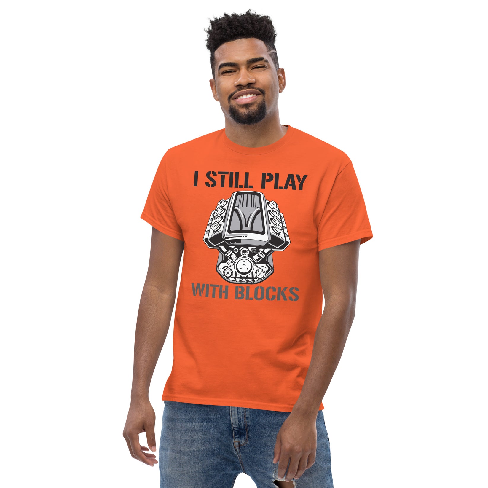 I Still Play with Blocks Men's T-Shirt | Dareion